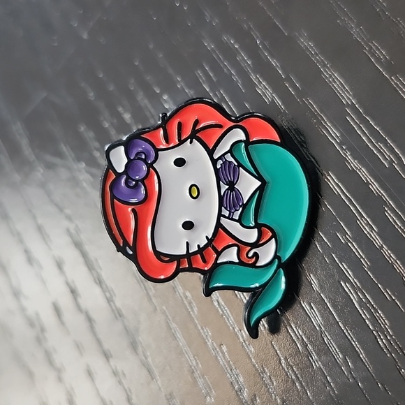 Sanrio | Jewelry | Sanrio X Disney Inspired Hello Kitty As Ariel Enamel ...
